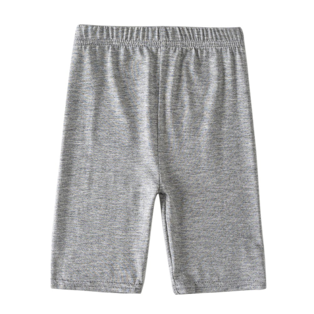 SILVERCELL Little Girls Knee Length Leggings Kids Girls Solid Stretch ...
