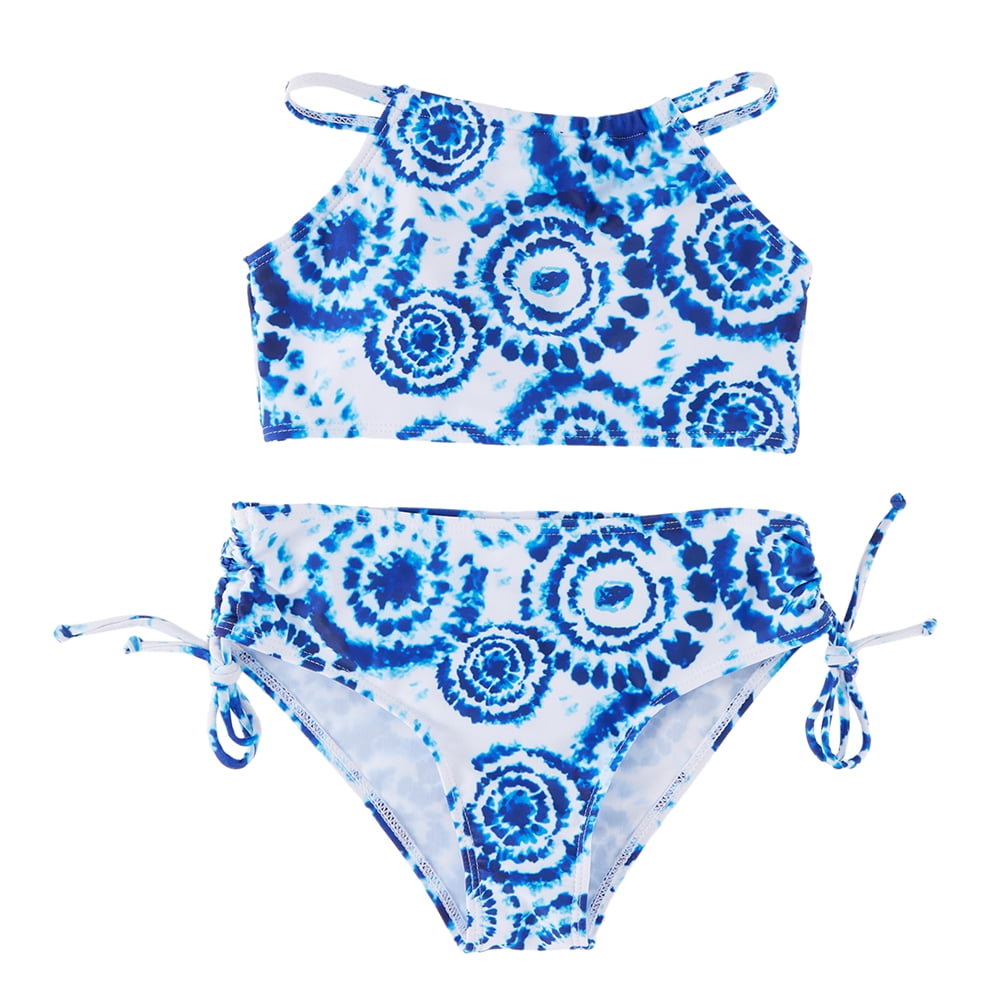 SILVERCELL Little Girls Summer Beach Halter Bikini Set, Big Girls ...