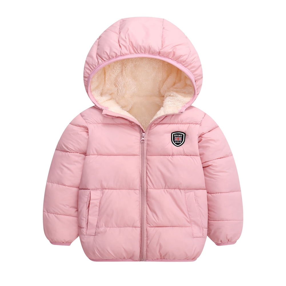 SILVERCELL Toddler Boys Girls Winter Thick Jacket Warm Fleece Lining Hooded Coat Kids Windproof ...