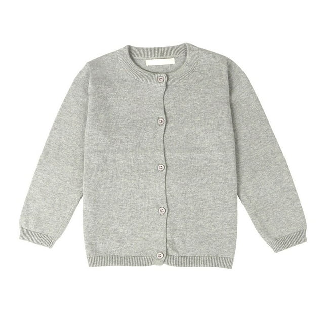 SILVERCELL Toddler Girls Boys Knit Cardigan Sweaters School Uniforms ...