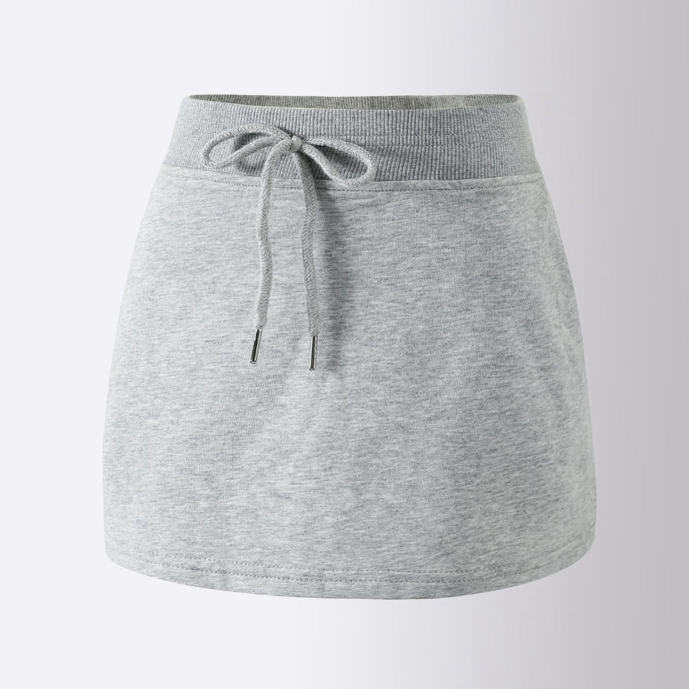 SILVERCELL Toddler Kids Cargo Skirt Drawstring Solid Straight Short ...