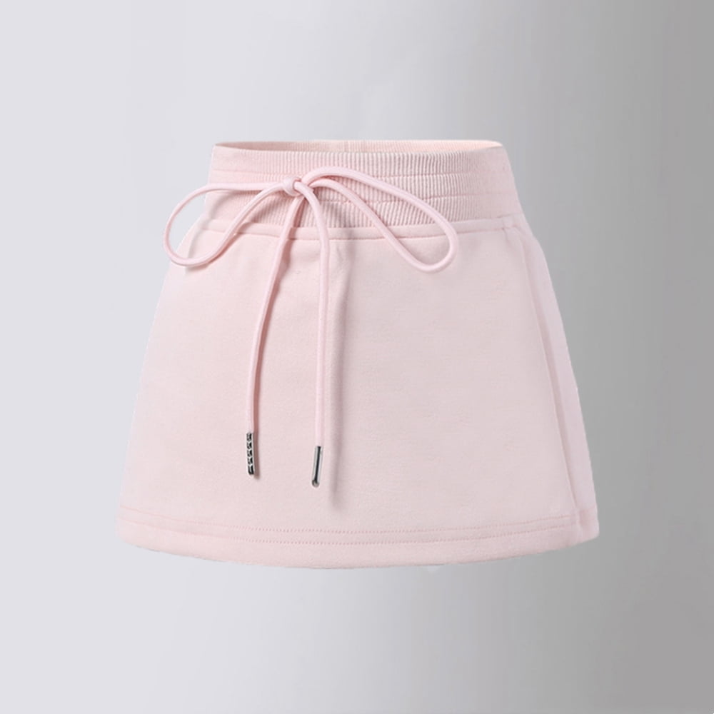 SILVERCELL Toddler Kids Cargo Skirt Drawstring Solid Straight Short ...