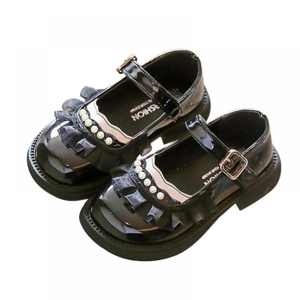 SILVERCELL Toddler Little Girl Mary Jane Dress Shoes - Ballet Flats for ...