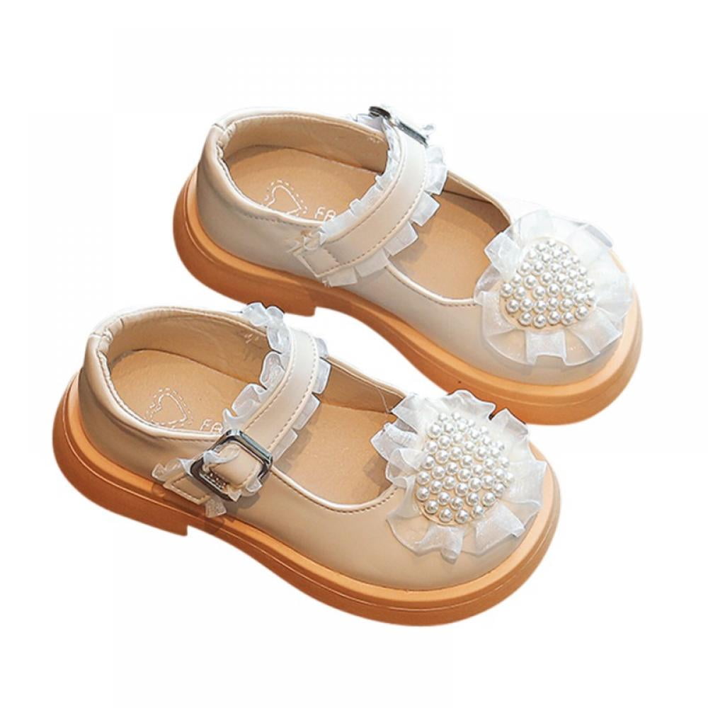 SILVERCELL Toddler Little Girl Mary Jane Dress Shoes - Ballet Flats for ...