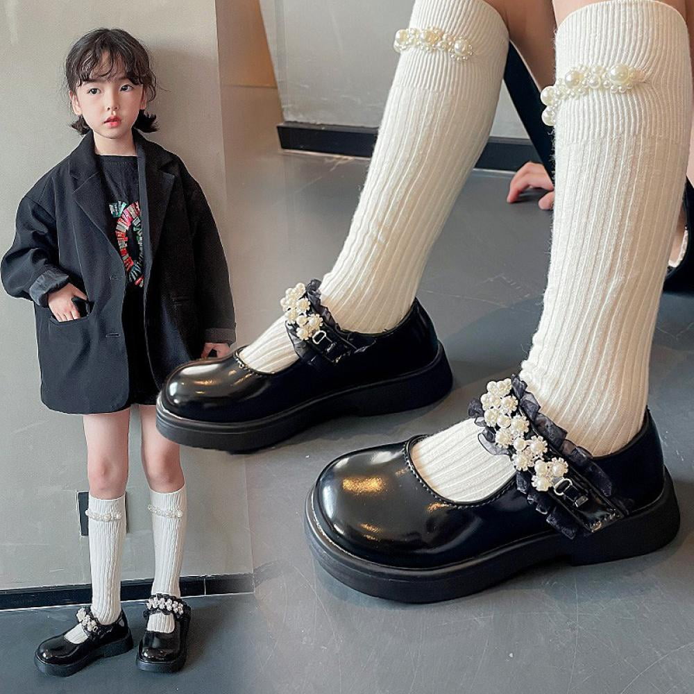 SILVERCELL Toddler Little Girl Mary Jane Dress Shoes - Ballet Flats for ...