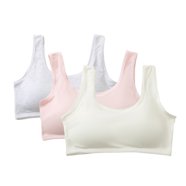 Wonder Nation Girls Seamless Longline Bras, 2-Pack, Sizes 30A-38A ...