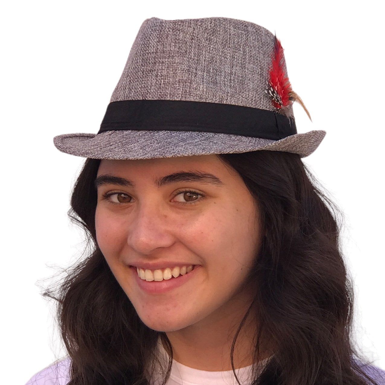 SILVERFEVER Fedora Hat with Feathers Gatsby Holiday Octoberfast ...