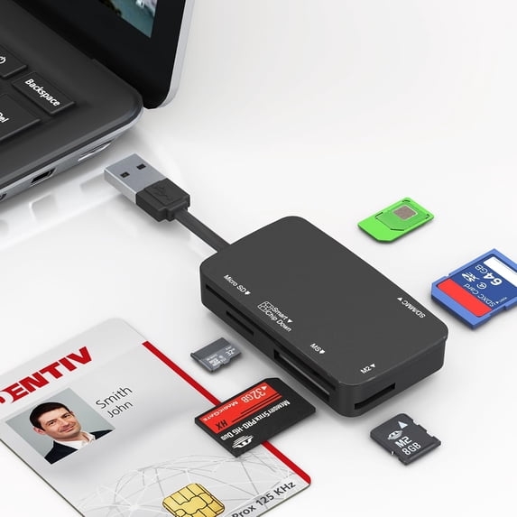 SIM Card Adapter - CAC Reader Military and Memory Card Adapter 7 in 1 ...