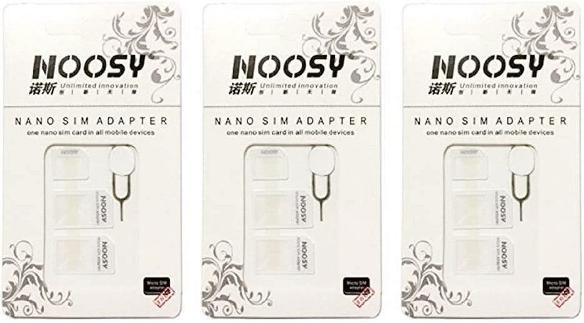 SIM Card Adapter KIT 15-Pack (45 Total Adapters: Nano to Micro, Nano to ...