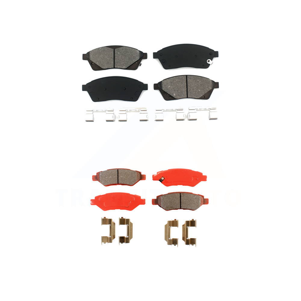 SIM Semi-Metallic Brake Pads Kit - Cadillac SRX 4X - Walmart.com