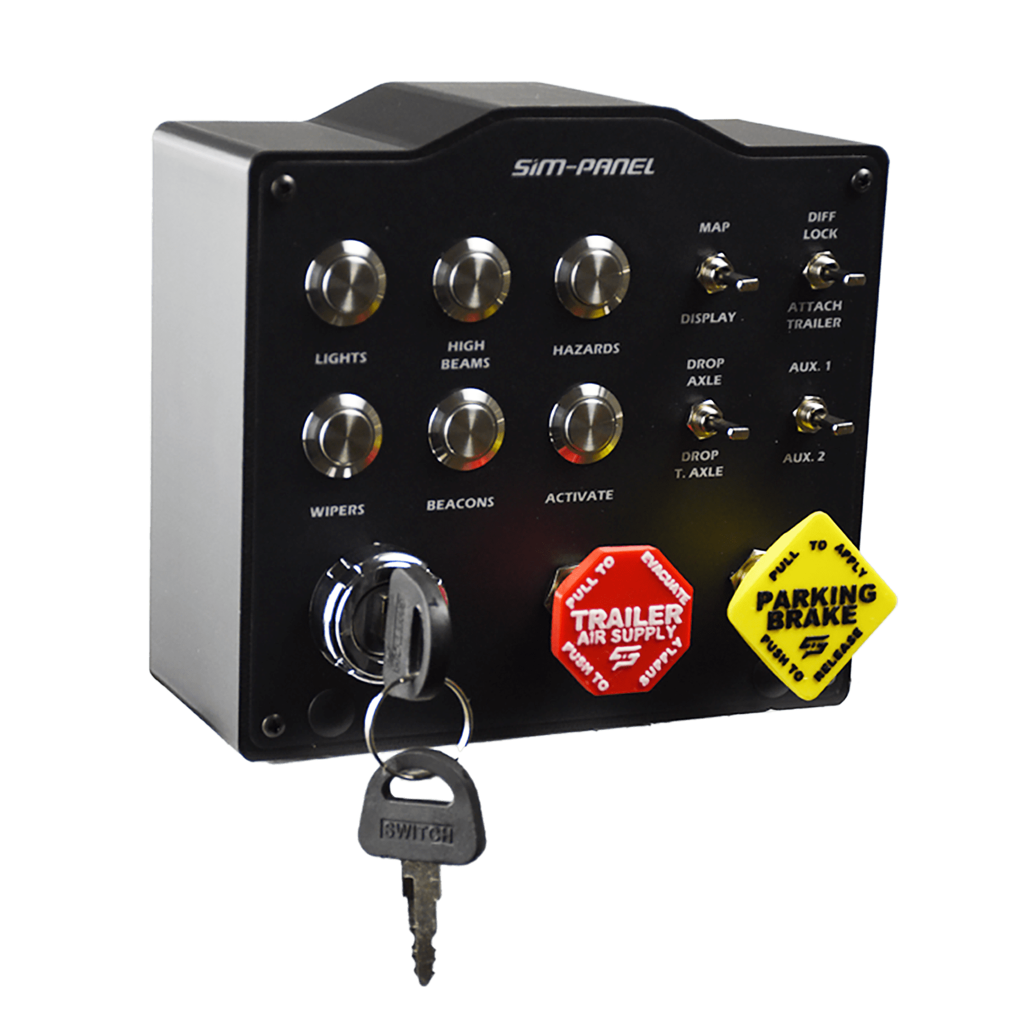 SIM-PANEL HT Button Box for American Truck Simulator (ATS/ETS2 Button Box) (NO BACKLIGHTING ...