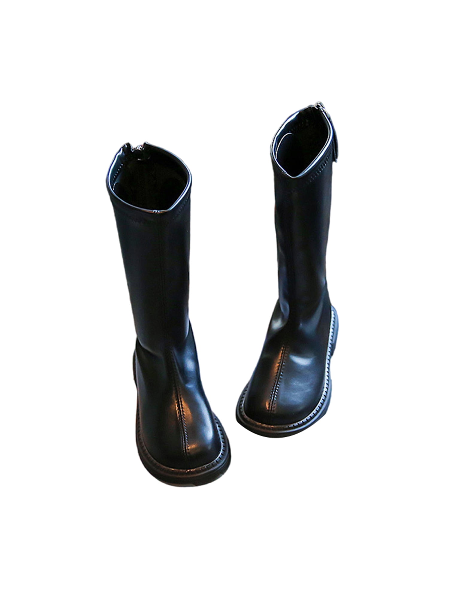 SIMANLAN Girls Knee High Boots Tall Booties Anti-Slip Riding Boot Kids ...