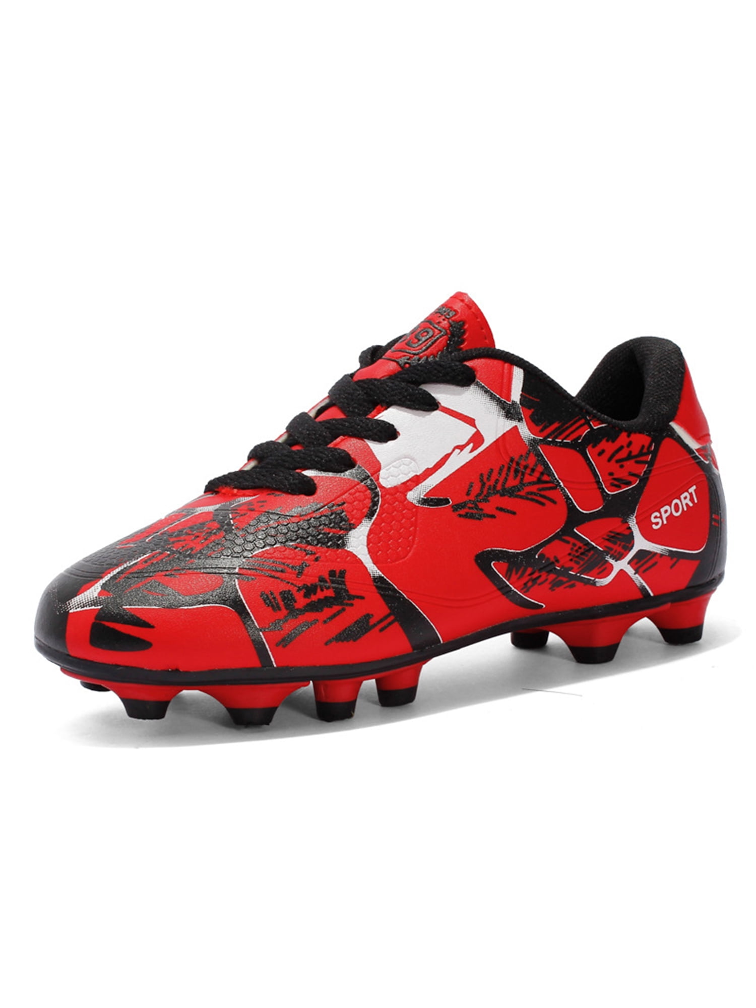 SIMANLAN Kids Soccer Cleats Youth Professional Spikes Soccer Shoes Boys ...