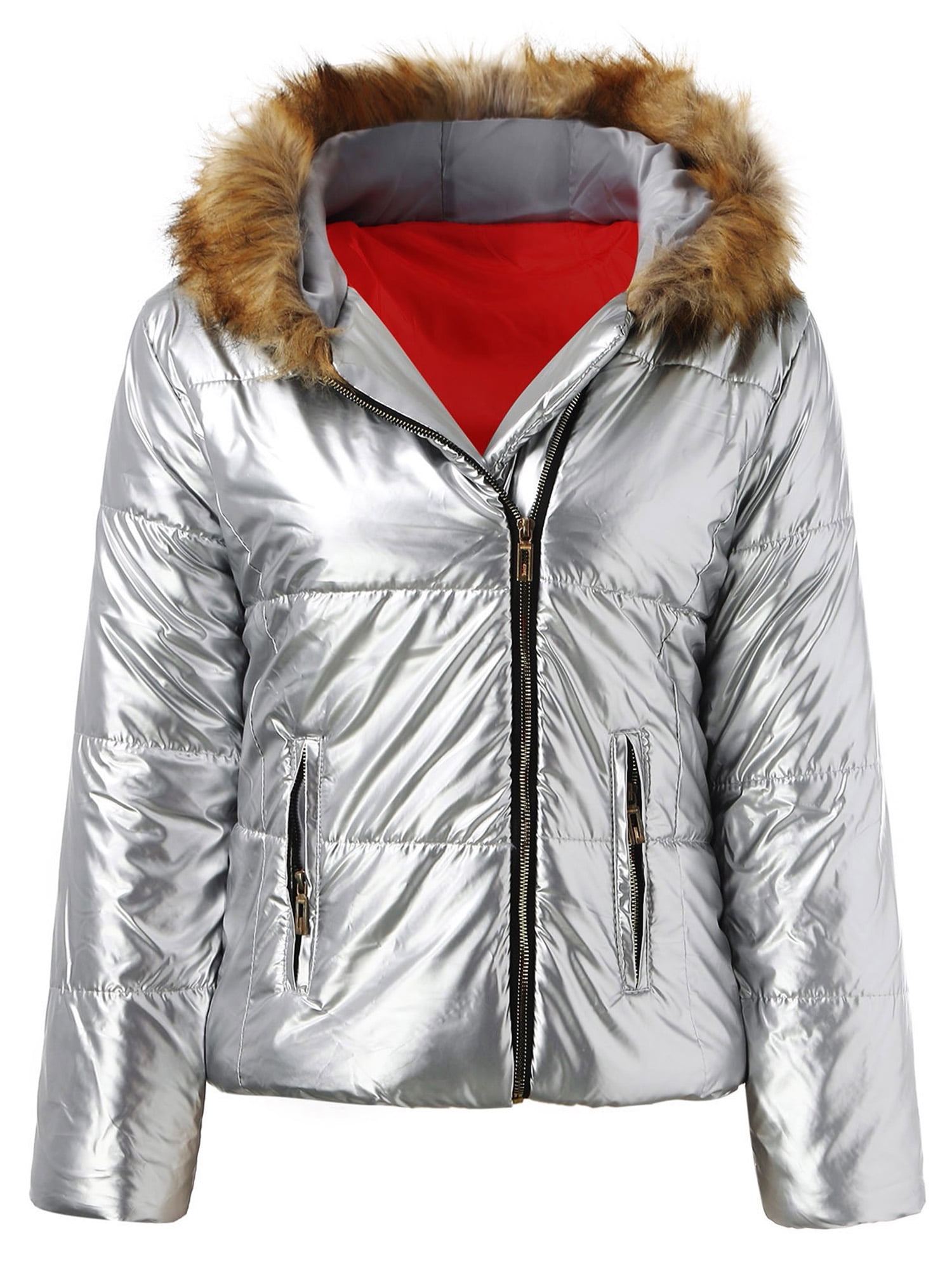 SIMANLAN Ladies Outwear Hoodies Coat Long Sleeve Thickened Jacket ...