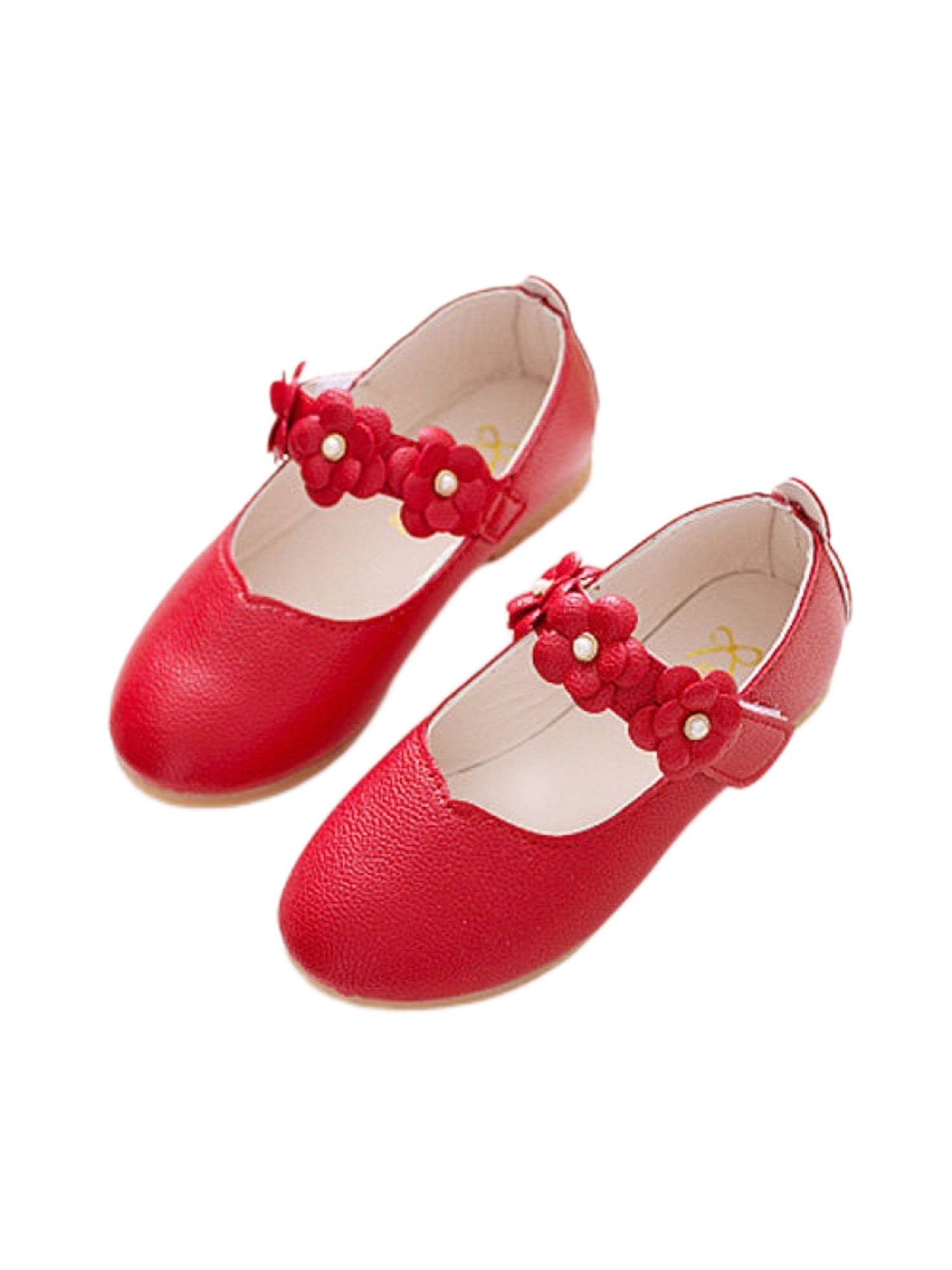 SIMANLAN Mary Jane Shoes for Girls Dress Shoes Leather Princess Shoes ...