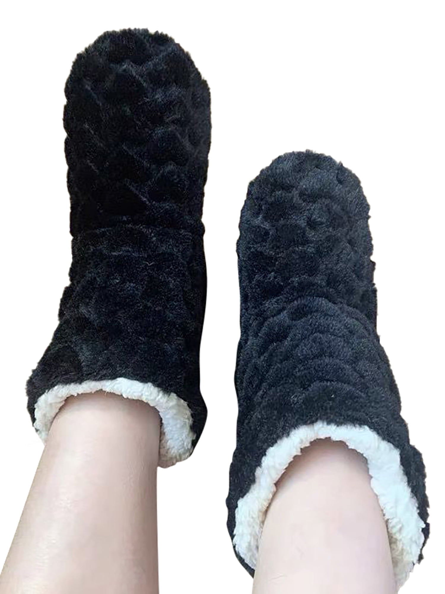 SIMANLAN Mens Womens Slippers Boots Winter Warm Indoor House Shoe Ankle ...