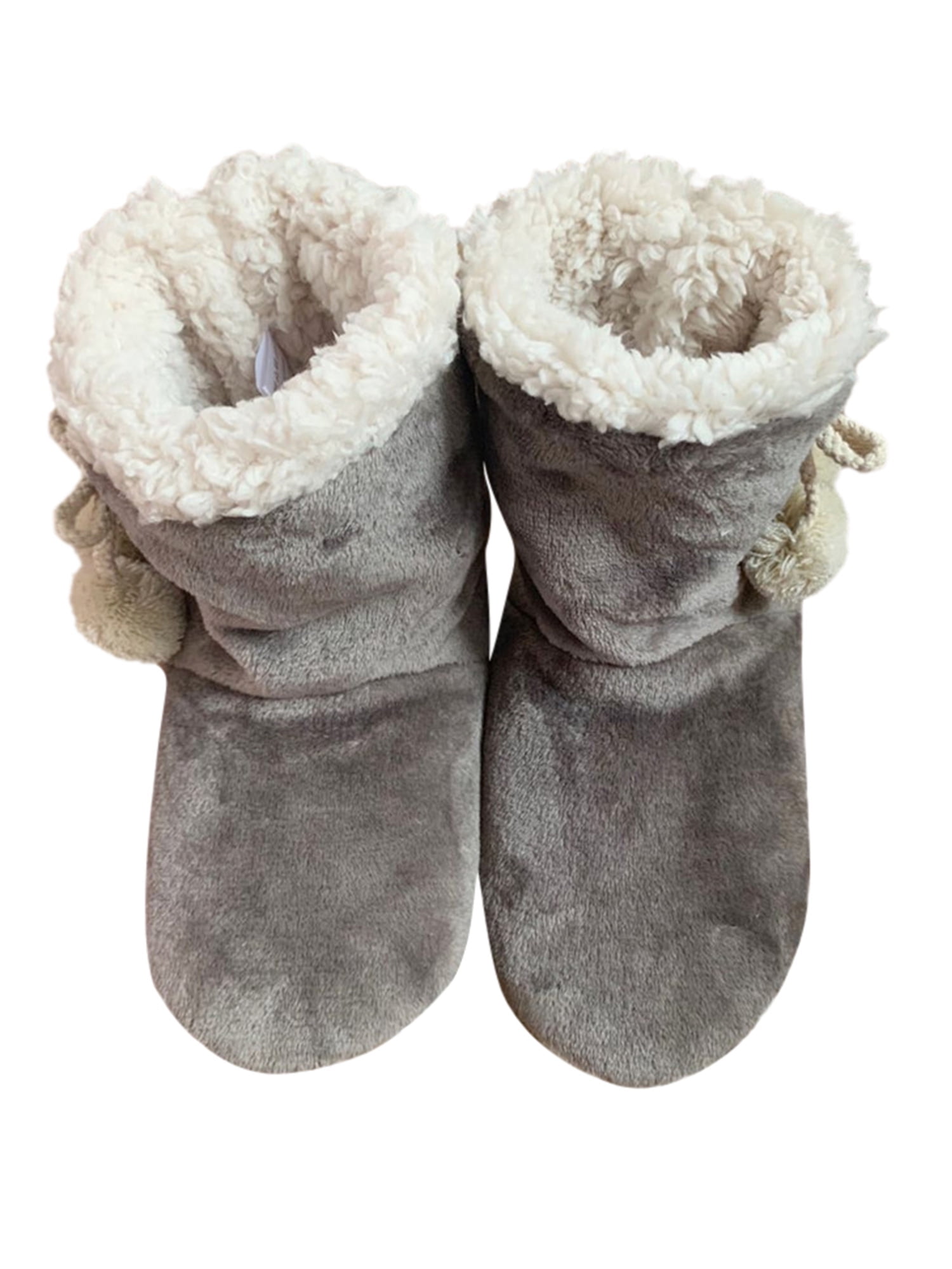 SIMANLAN WOMENS WINTER SLIPPER BOOTS ANKLE BOOTIES PLUSH LINED ...