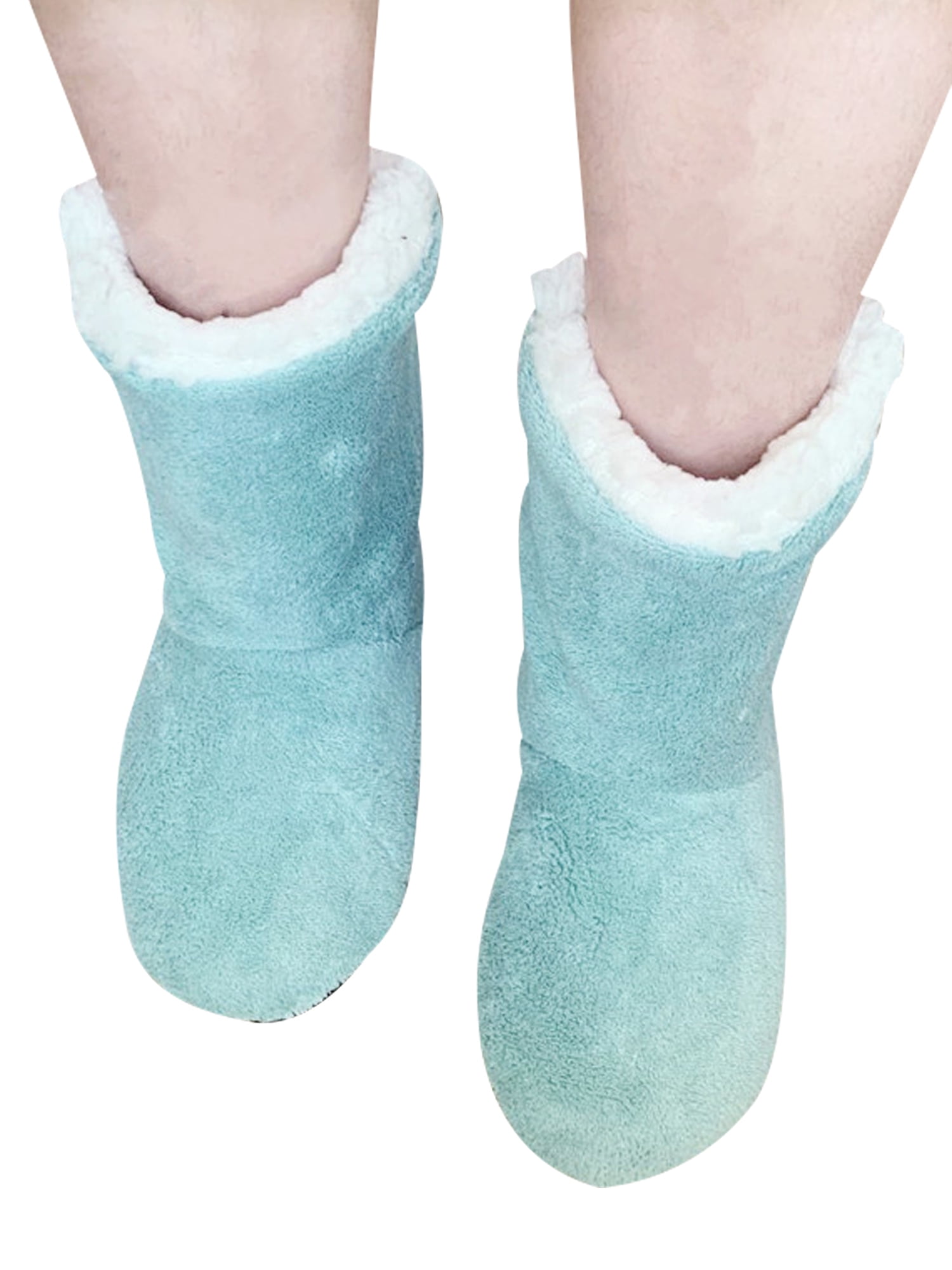 SIMANLAN Women's Ankle Bootie Slippers Warm Comfort Memory Foam Plush ...