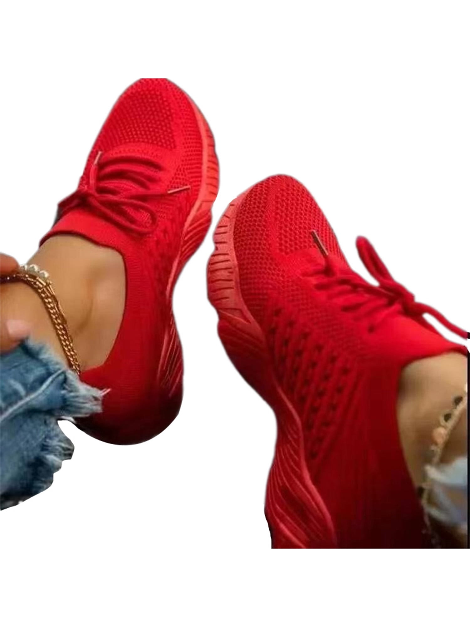 SIMANLAN Womens Running Shoe Breathable Athletic Shoes Fitness Workout ...