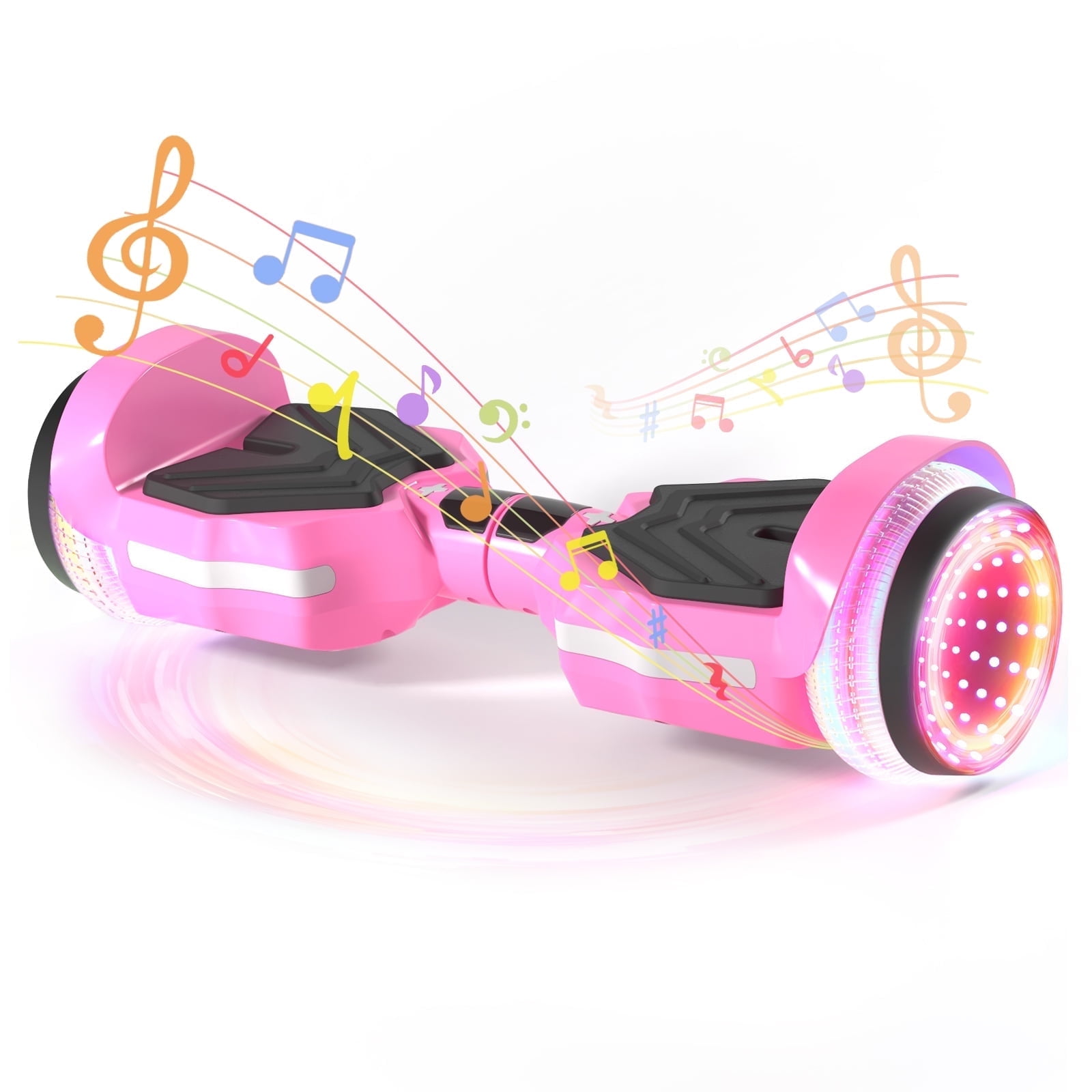 SIMATE Scooter for Kids Adults,Hoverboard with Colorful LED Light-Up ...