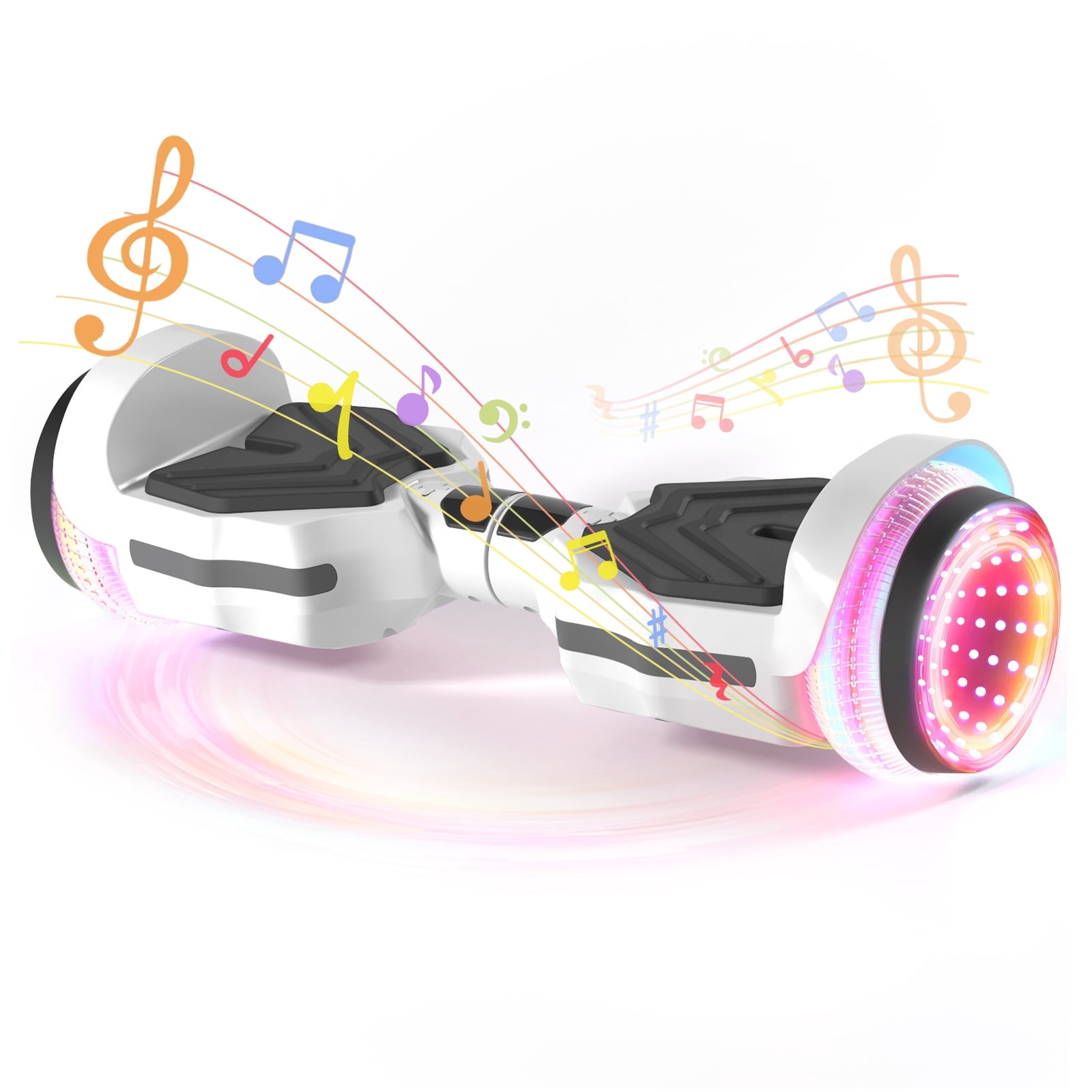SIMATE Scooter for Kids Adults,Hoverboard with Colorful LED Light-Up ...