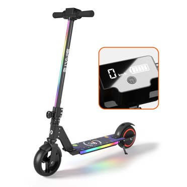 Compact Lightweight Electric Scooter with Front/Rear LED Lights ...