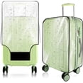 SIMDOO Thick Transparent Luggage Protection Cover Transparent Black ...