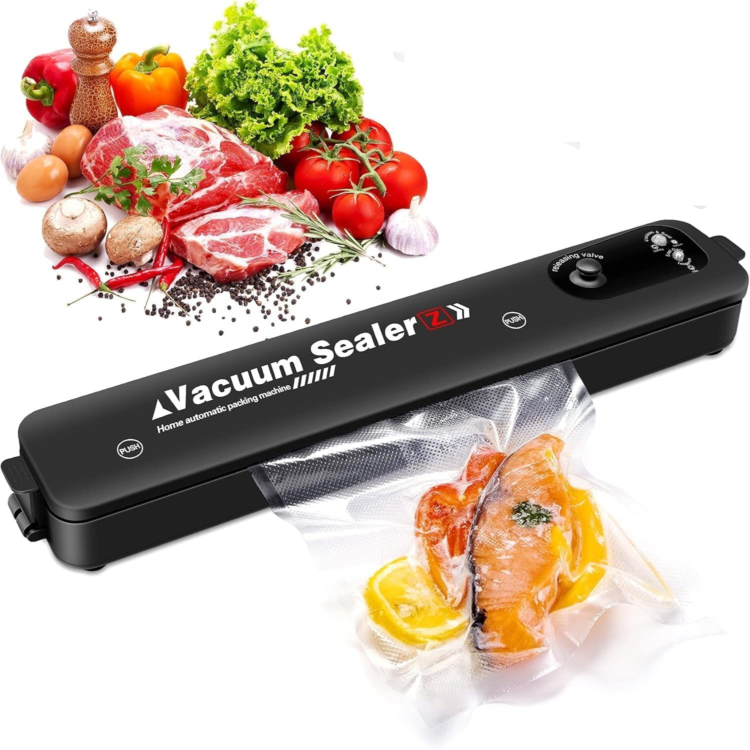SIMESTICH Vacuum Sealer Machine Automatic Fresh FoodSealer Vacuum ...