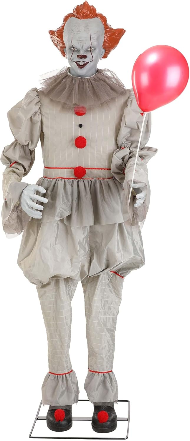 SIMING 6' Tall Life Size Animated Pennywise Halloween Prop - Walmart.com