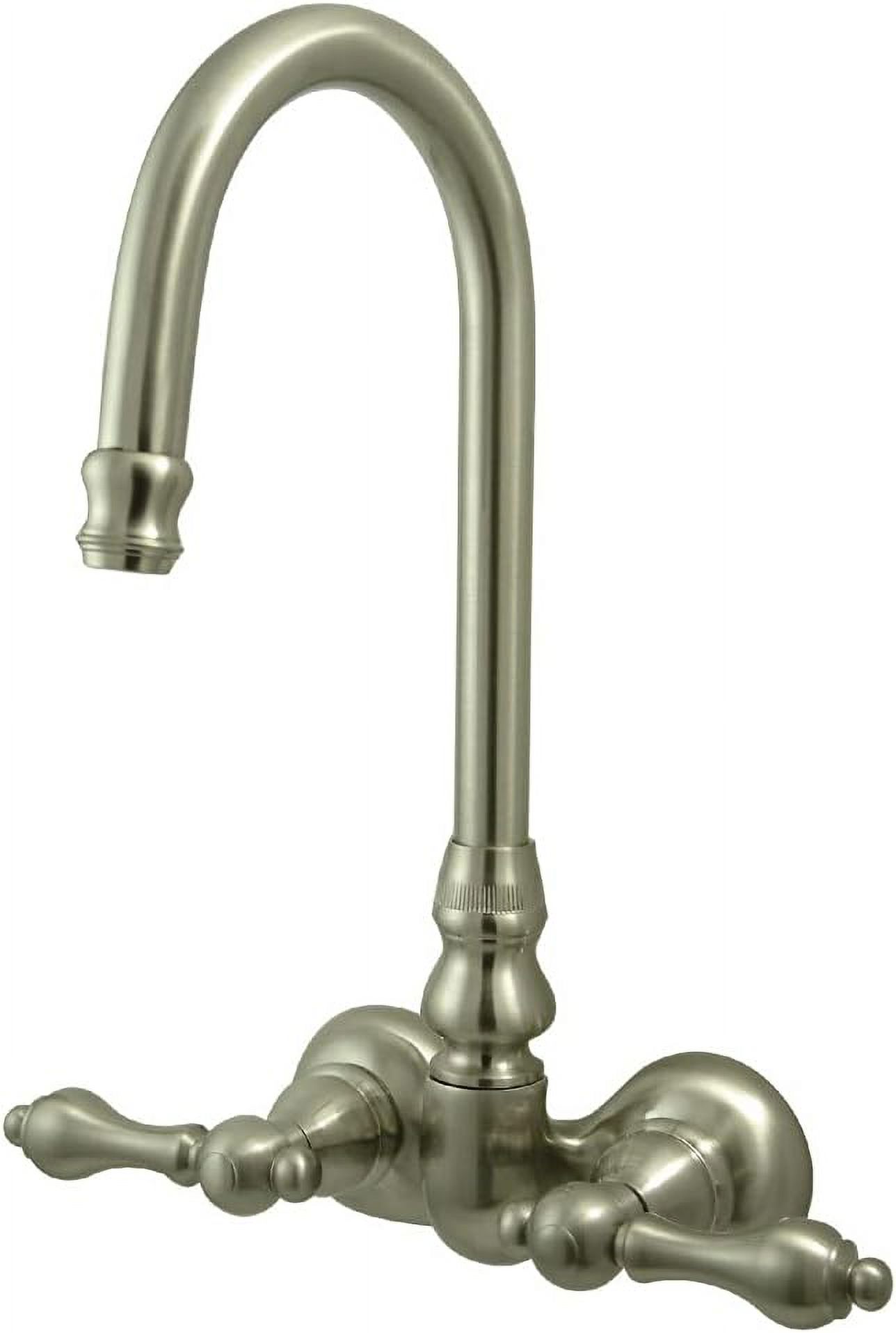 SIMING CC71T8 Vintage Leg Tub Filler, Brushed Nickel - Walmart.com