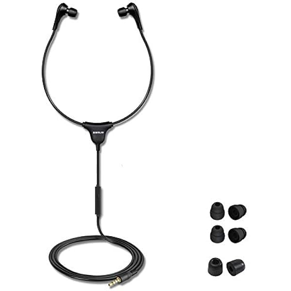 SIMOLIO Stereo Headset with Mic, Light Weight Stethoscope Transcription Headset with Volume ...