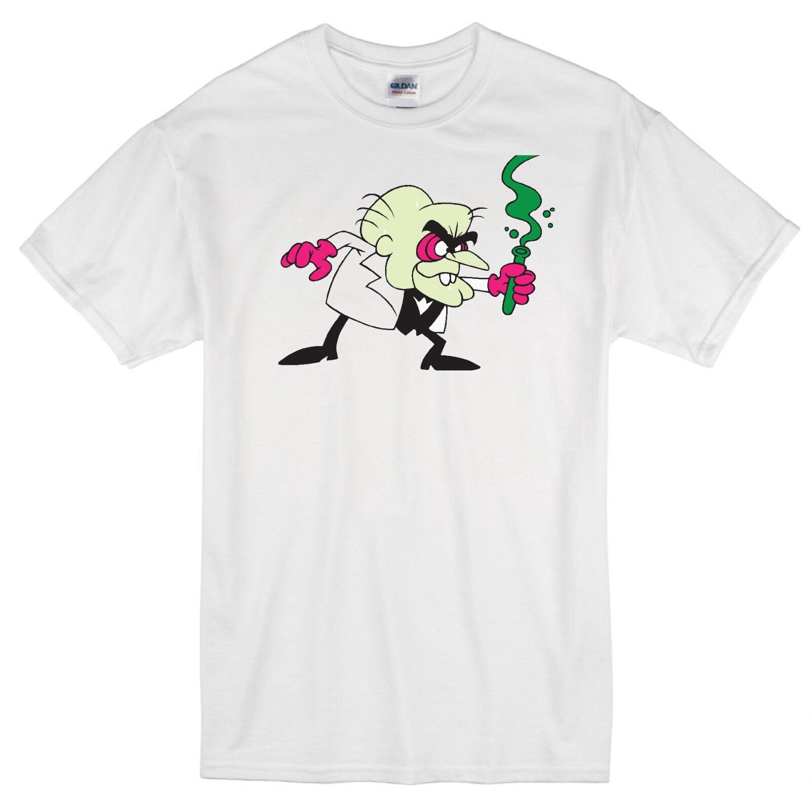 SIMON BAR SINISTER UNDERDOG VILLAIN CARTOON ANIMATION RETRO WHITE T ...
