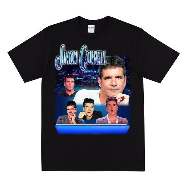 SIMON COWELL Homage T-shirt, Funny Simon Cowell T Shirt, 2000s Pop ...
