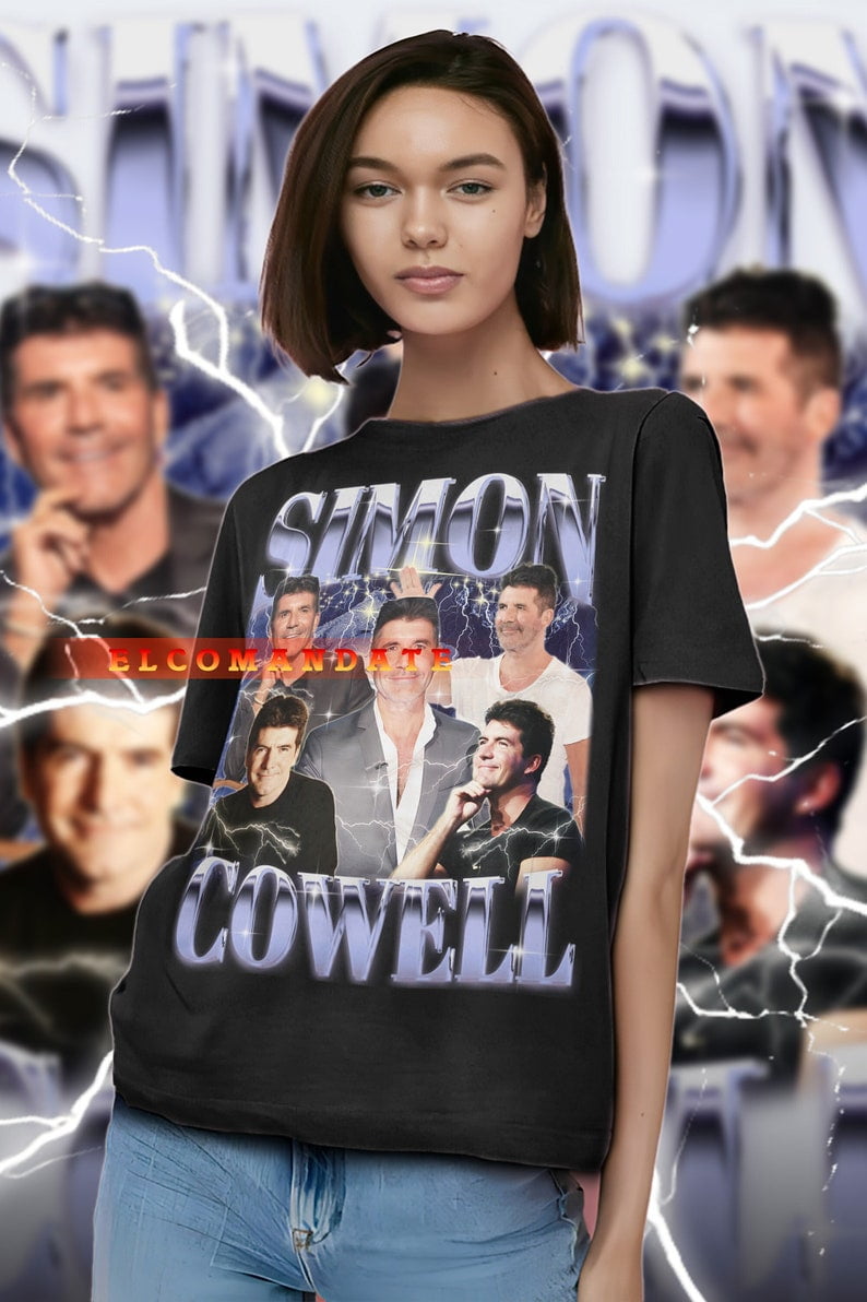 SIMON COWELL Vintage Shirt, Simon Cowell Homage Tshirt, Simon Cowell Fan Tees, Simon Cowell ...