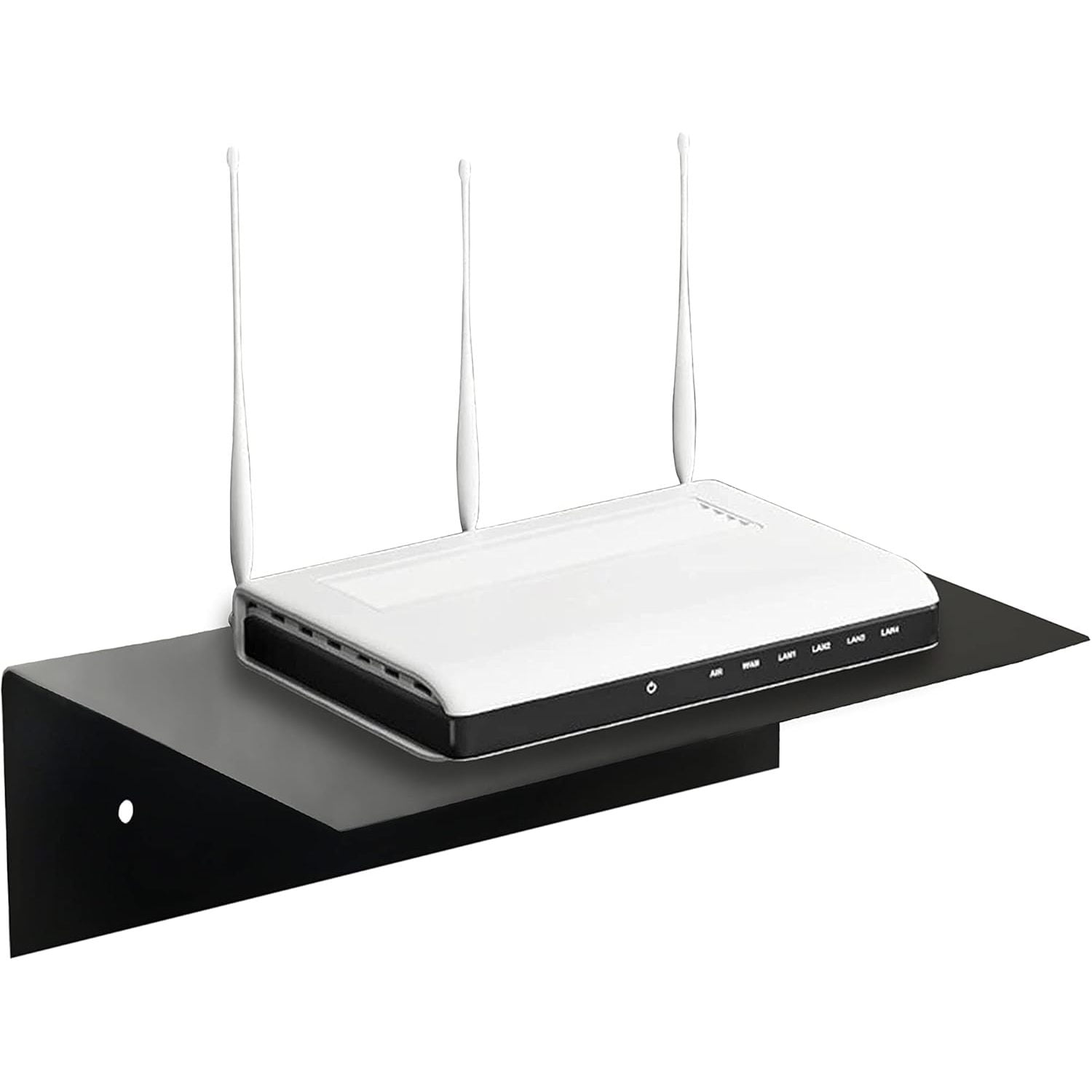 SIMOND STORE Black Floating Shelves for Wall - 12" X 8" Small Floating ...