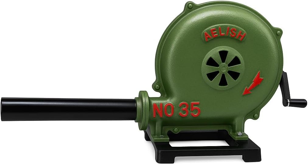 SIMOND STORE Hand Crank Blacksmithing Forge Blower,11 Inch Cast ...