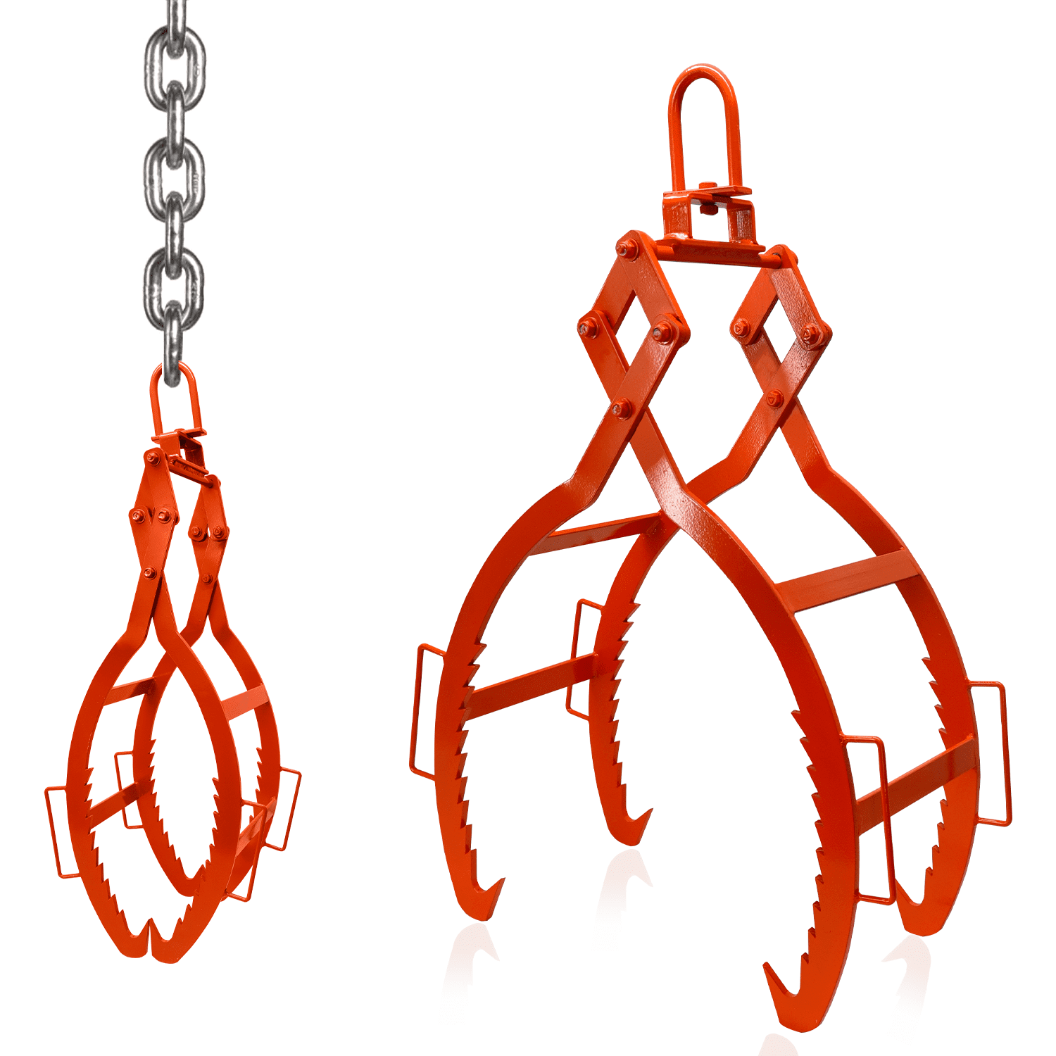 SIMOND STORE - Logging Tongs 32 Inch - Steel 4 Claw Grabber - ATV Log ...