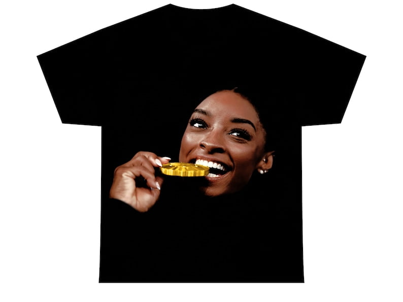 SIMONE BILES T-SHIRT | Simone Biles Gymnast Paris 2029 - Walmart.com