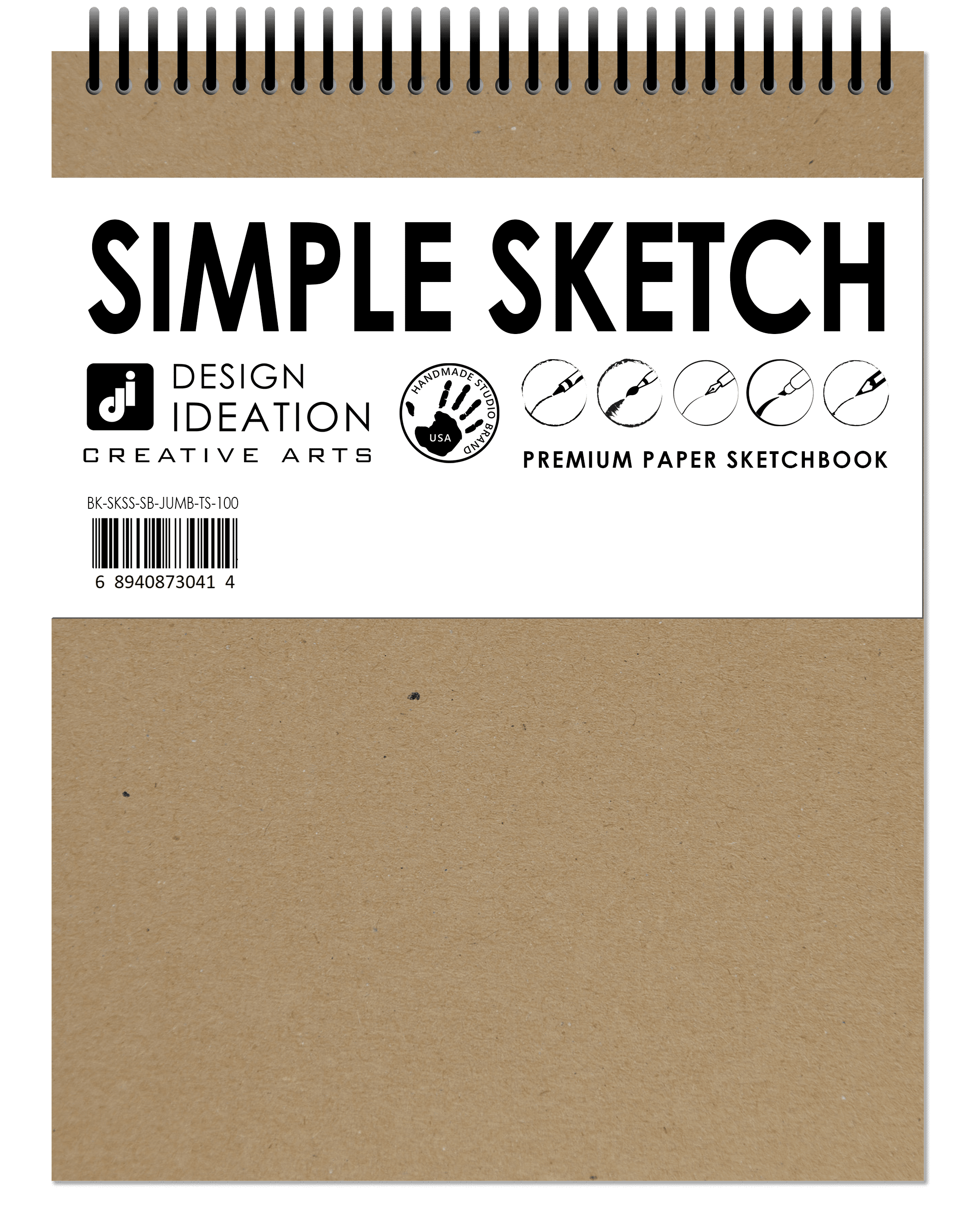 SIMPLE SKETCH: Spiral Bound, Journal Style Sketchbook, Multi-media Book ...