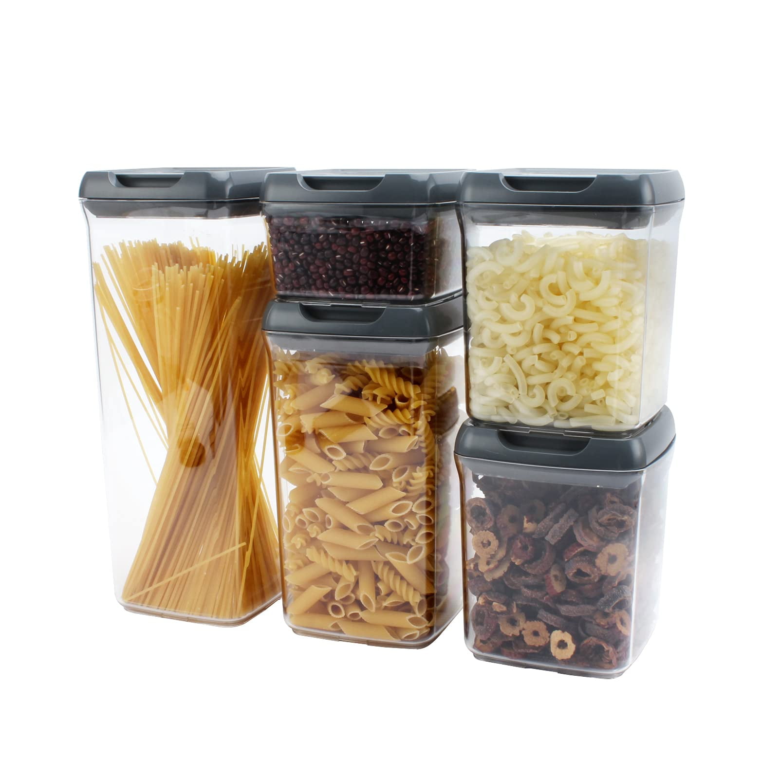 SIMPLEMADE Fliplock Container Set - 5-Piece Airtight, Food Storage ...