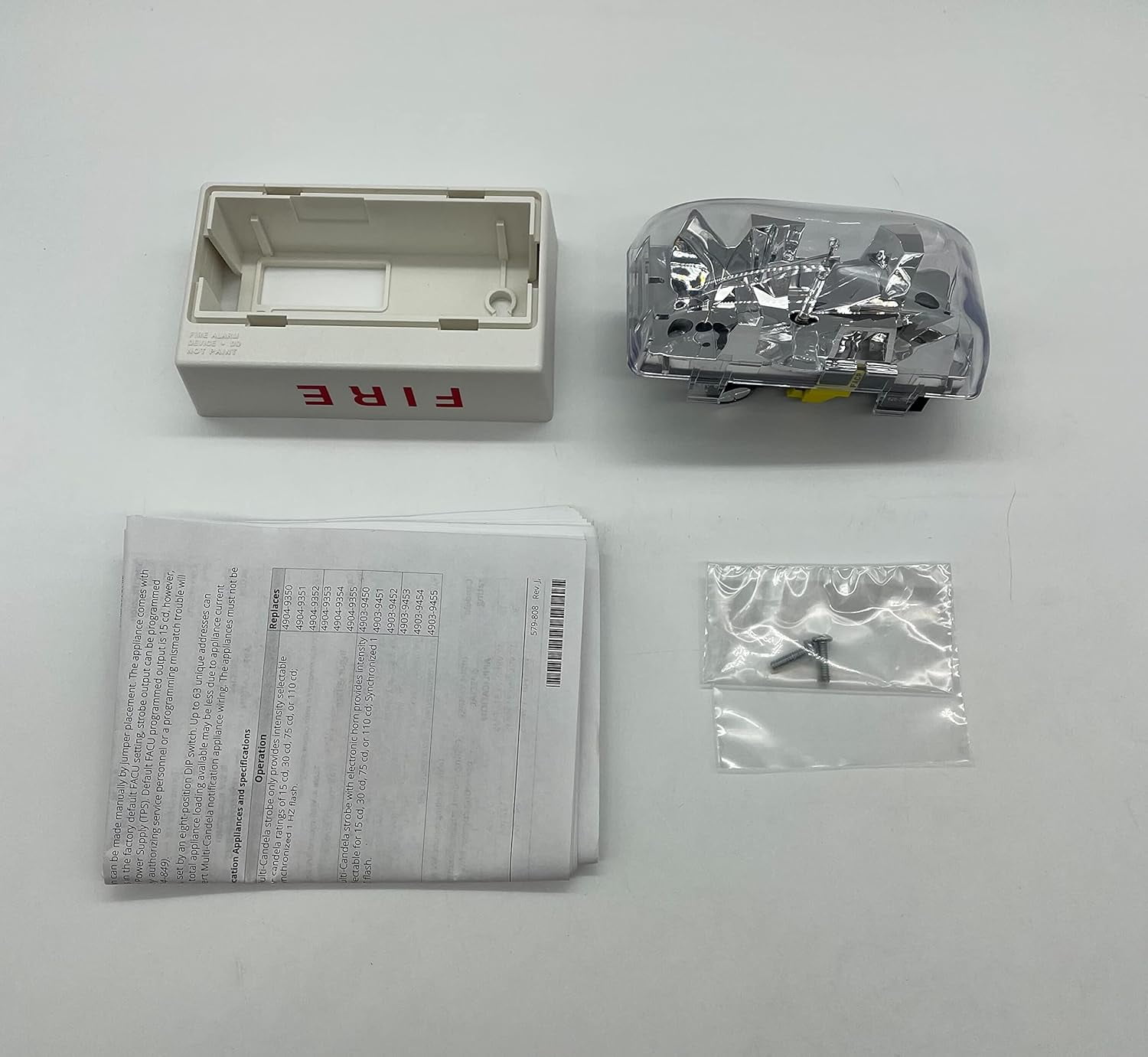 SIMPLEX 4906-9204 - V/O Addressable Multi-Candela Ceiling MT (White ...