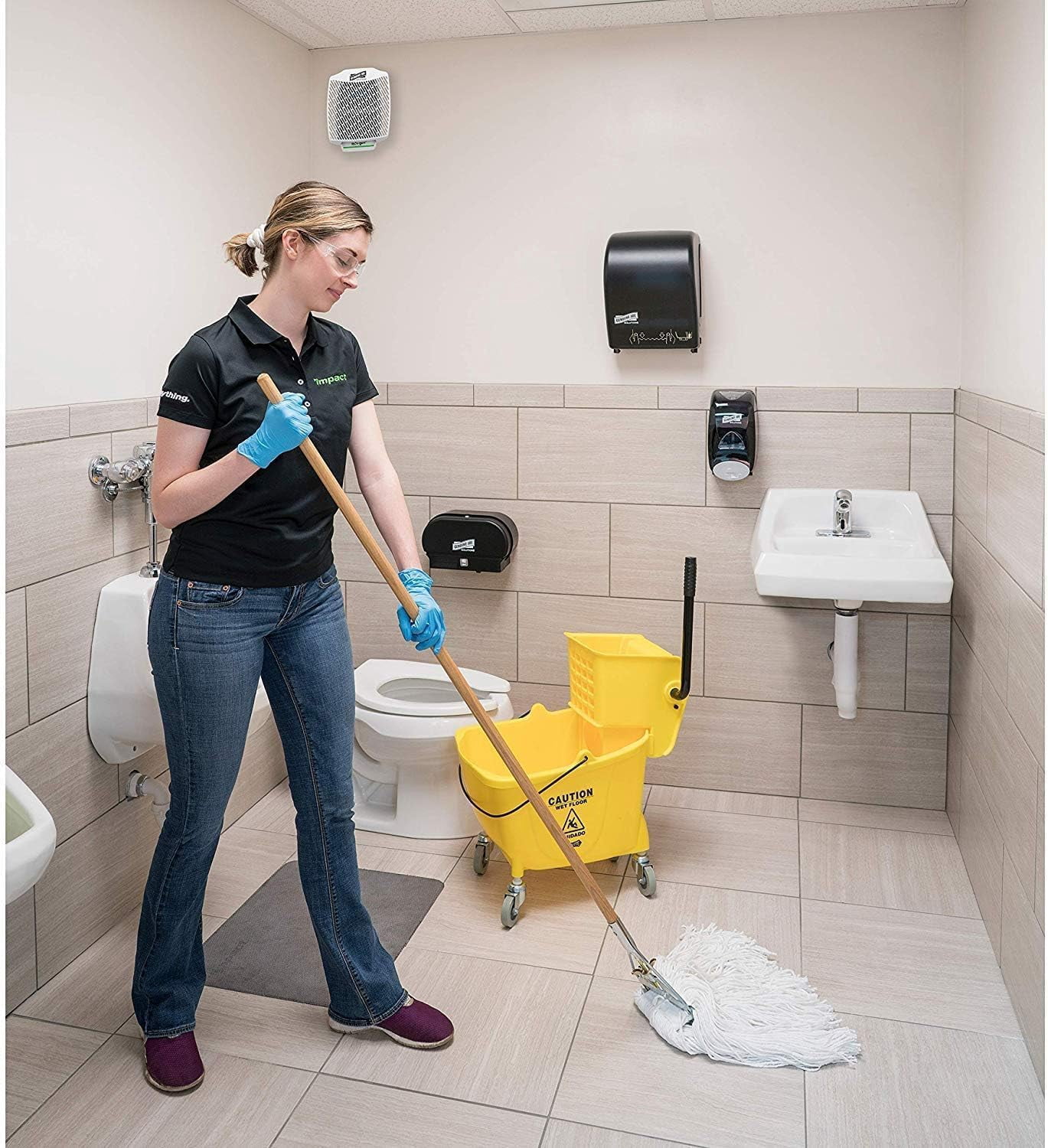 SIMPLI-Magic Commercial Mop Bucket with Side Press Wringer, 35 Quart ...