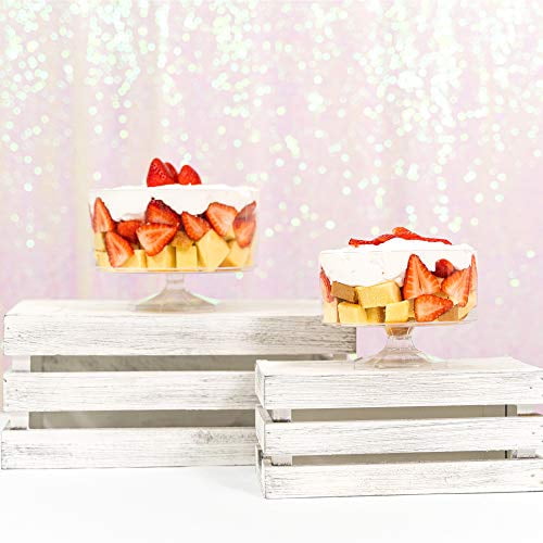 SIMPLY ELEGANT Plastic Trifle Pedestal Container 4½" (Pink) - Walmart.com