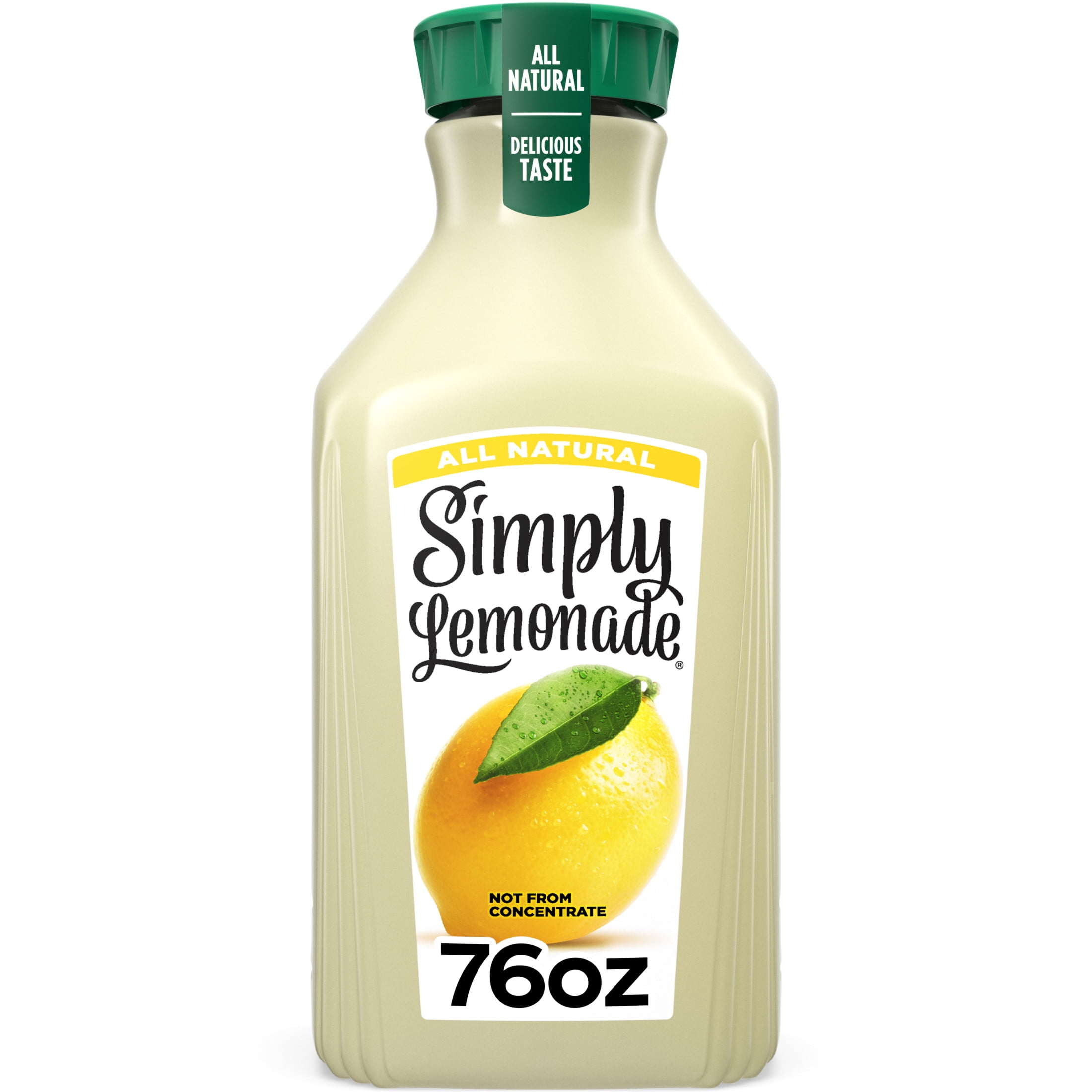 Simply Lemonade 76 fl oz Bottle with Real Lemon Juice, All-Natural ...