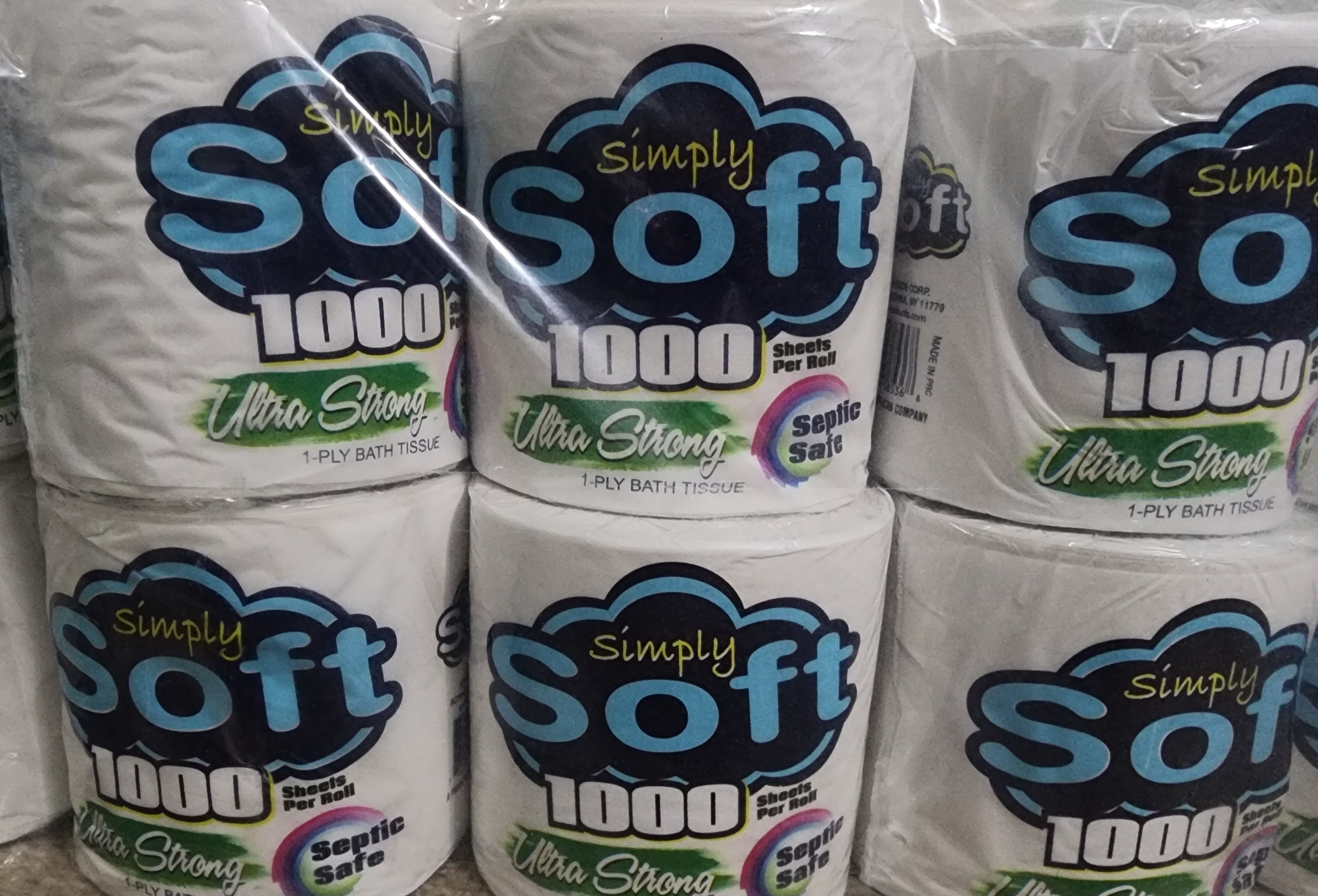 SIMPLY SOFT ULTRA STRONG 2-PLY BATH TISSUE, SEPTIC SAFE, 1000 SHEETS ...