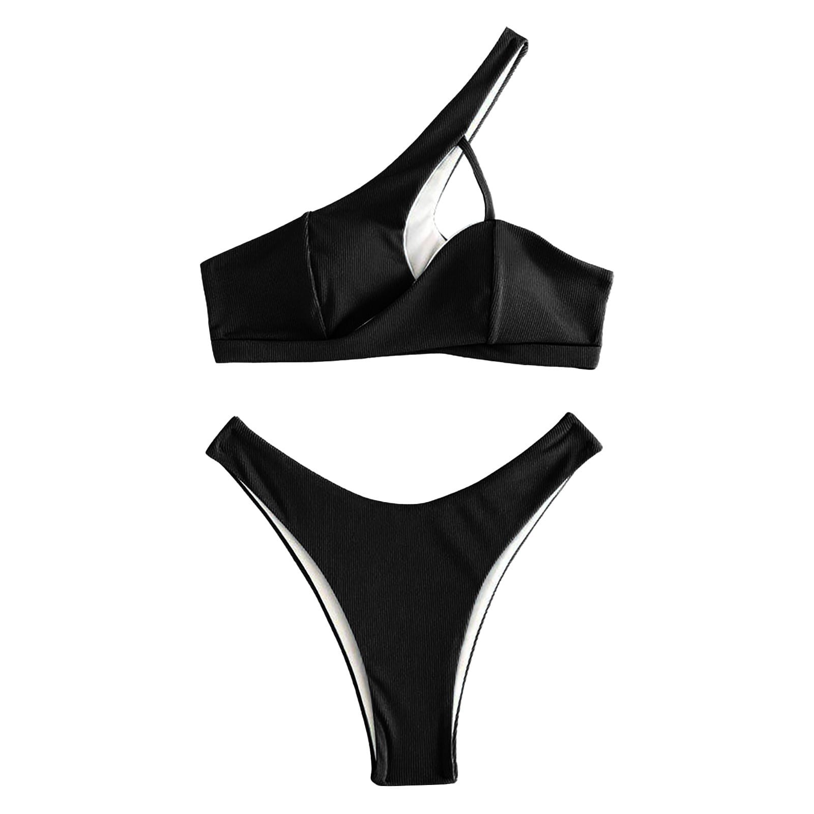 Simu Swimsuit For Women 2024 2 Piece Womens Sexy Bikini Solid Color
