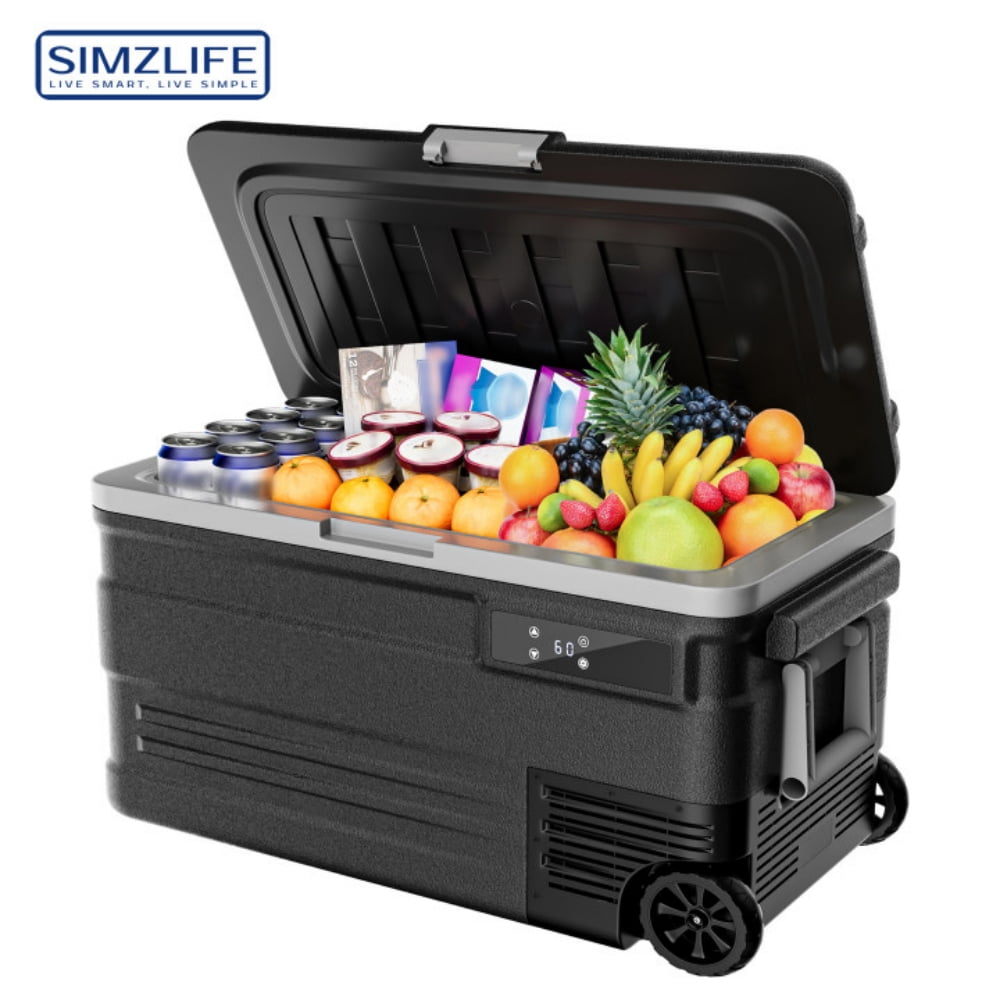 SIMZLIFE 75L Portable Car Refrigerator Compressor Fridge Freezer Cooler ...
