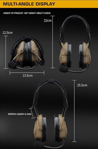 SINARISOFT Tactical Electronic Headset Hearing Protection Bluetooth ...