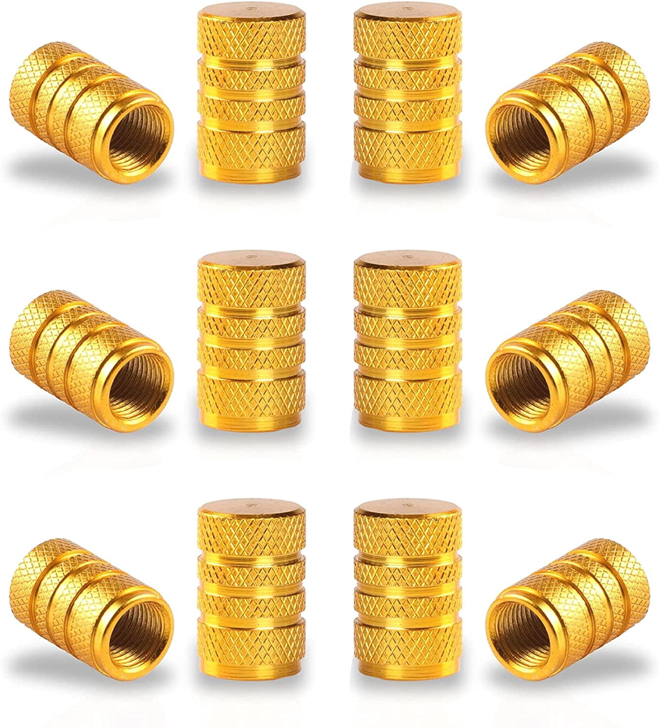SINGARO 12PCS Tire Valve Stem Caps, Car Exterior Accessories, Aluminum ...