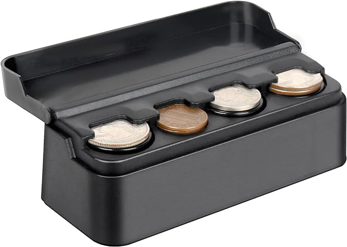 SINGARO Coin Holder for Car, Universal Car Coin Change Organizer, Car ...